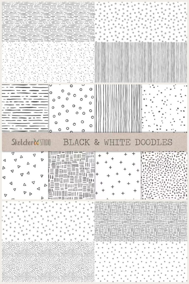 25+ Best Black and White Patterns in 2022: Free and Premium