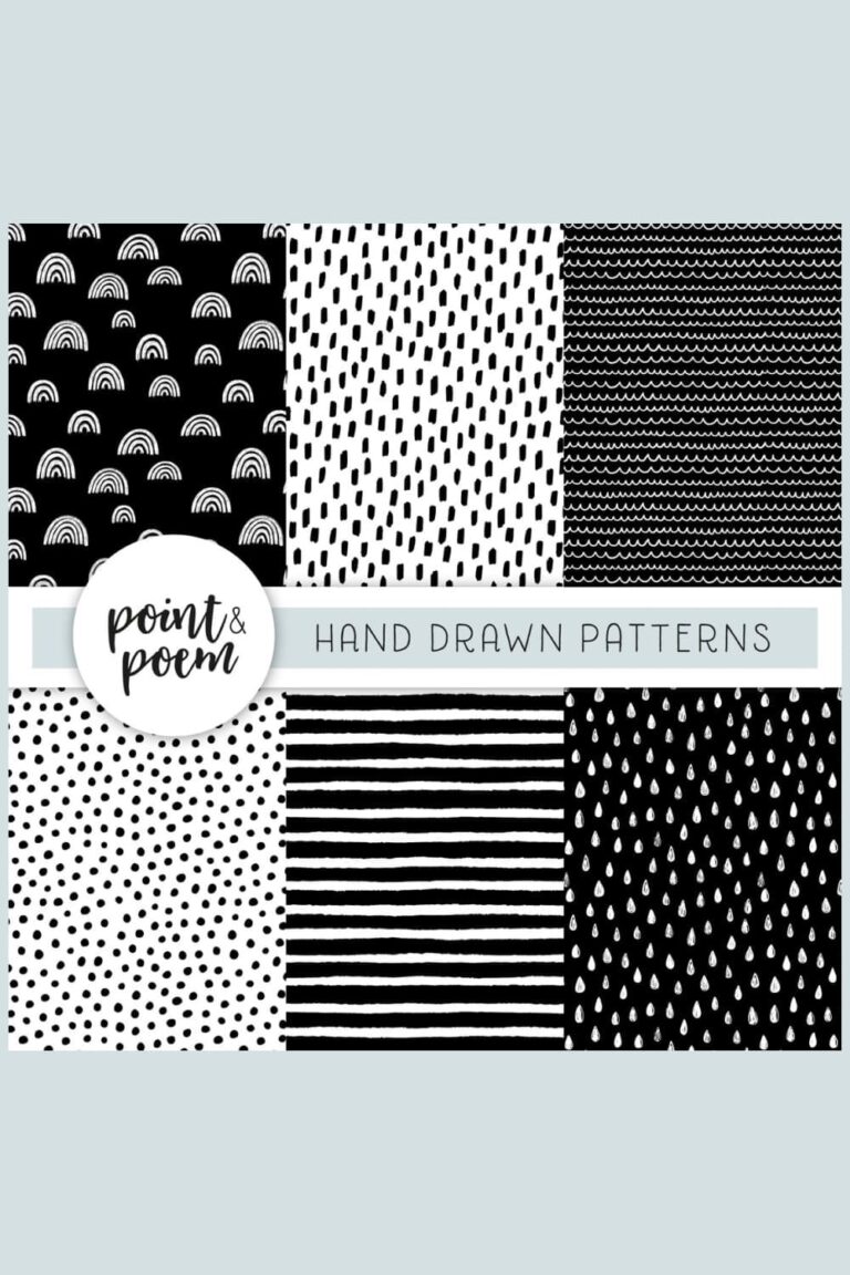 25+ Best Black and White Patterns in 2022: Free and Premium