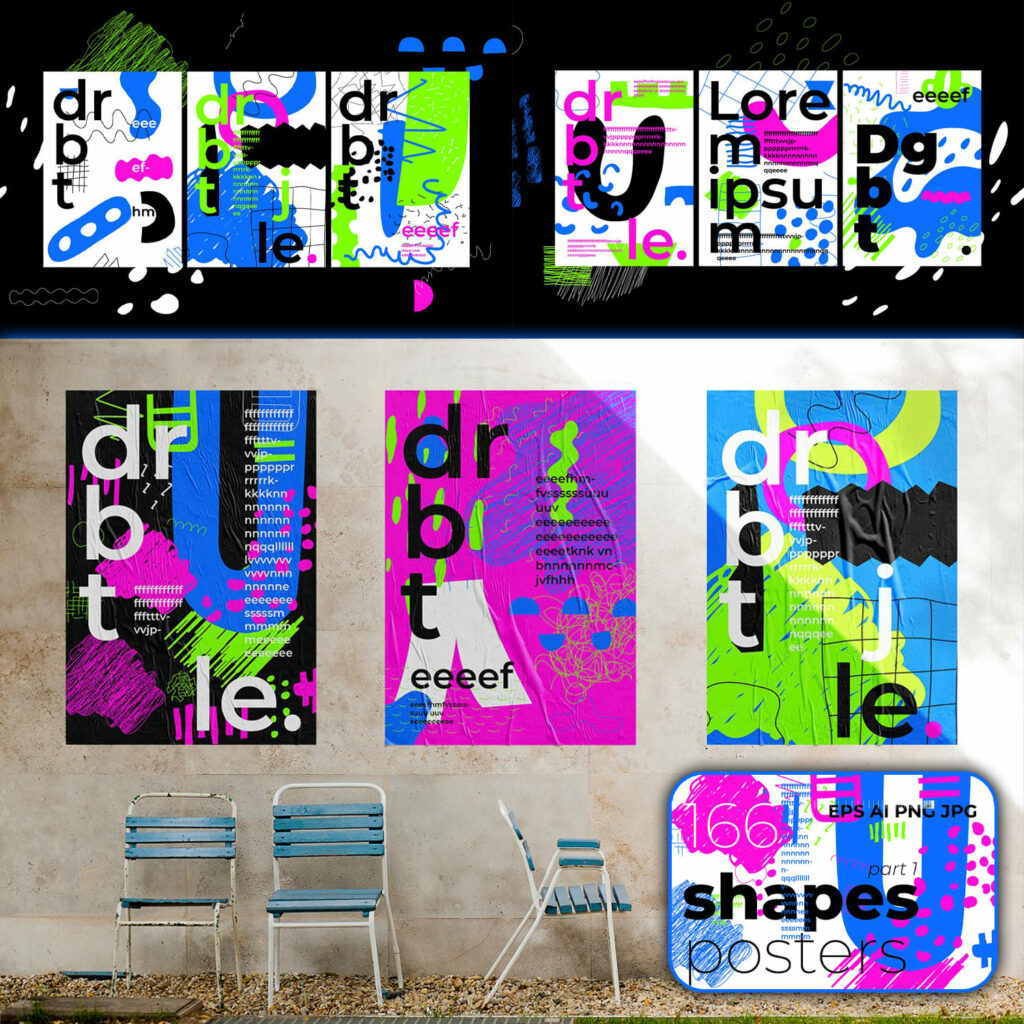 166 Alternative Shape, Poster. Part1 – MasterBundles