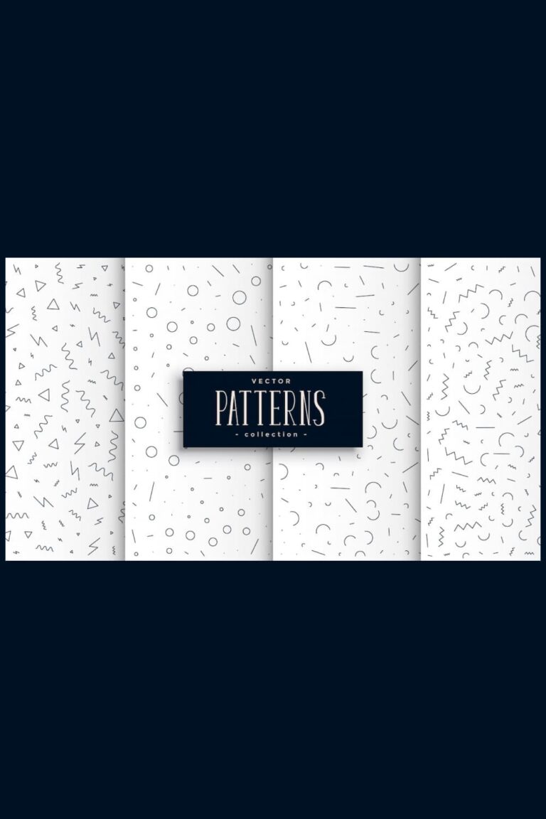 25+ Best Black and White Patterns in 2022: Free and Premium