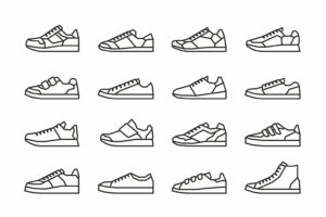 Sneakers Set + pattern | MasterBundles