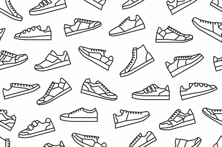 Sneakers Set + pattern - MasterBundles