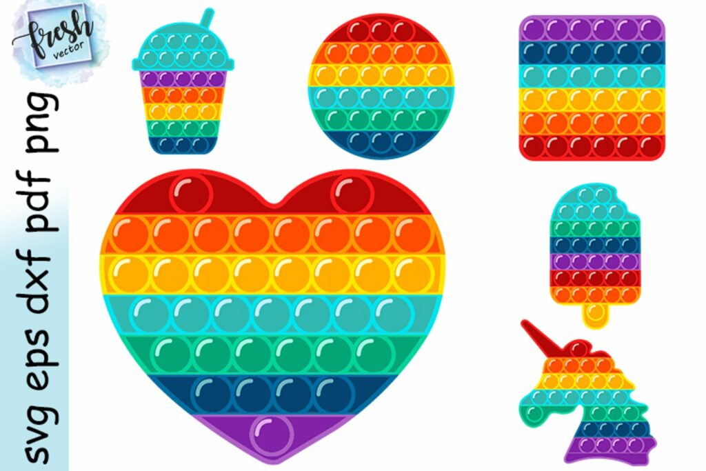 Pop It SVG Bundle | Fidget Toys SVG – MasterBundles