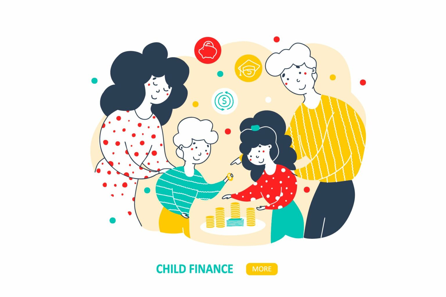 Child Finance - Financial Illustration – MasterBundles
