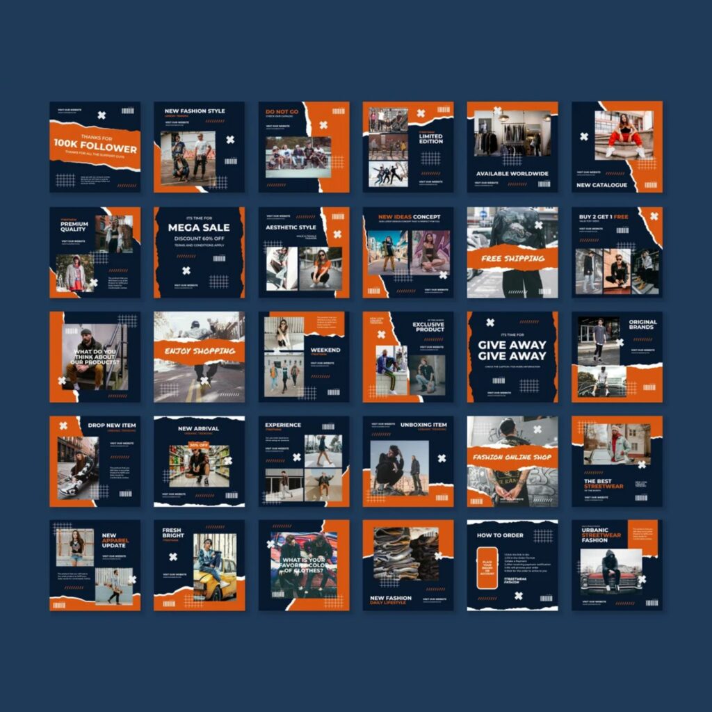 Instagram Engagement Post and Story Template Street Style Free Story ...