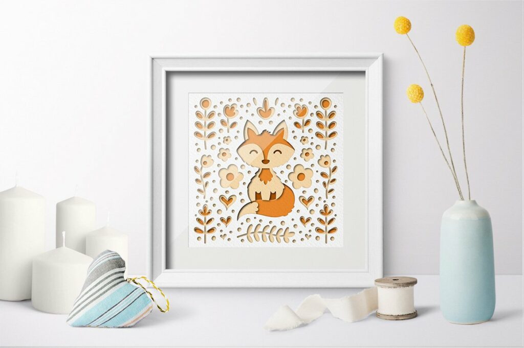 Fox Cricut SVG Layered Papercut – MasterBundles