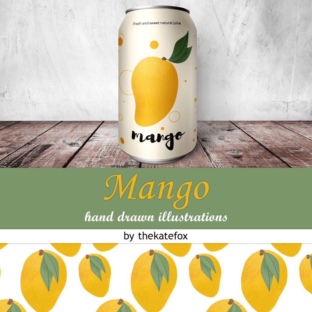 Mango Hand Drawn Illustrations – MasterBundles
