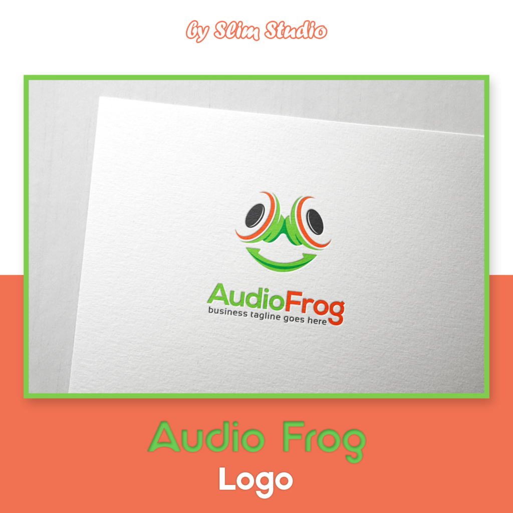 Audio Frog Logo – MasterBundles