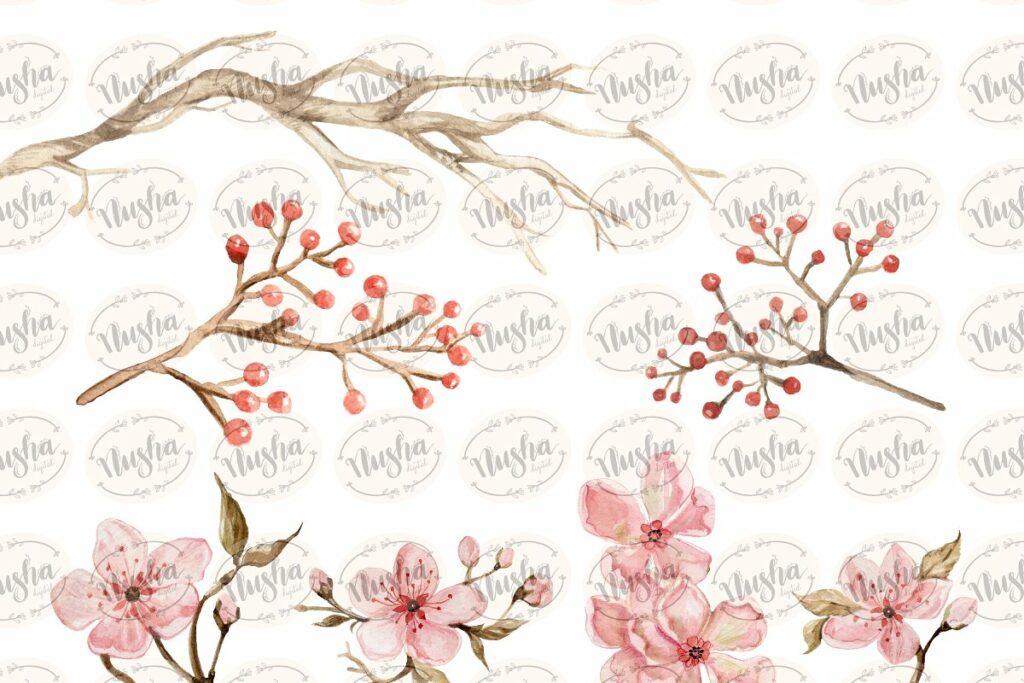 Pretty Birds And Spring Flowers – MasterBundles