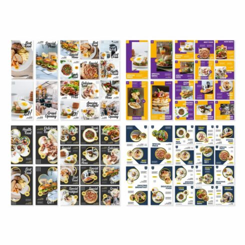 Social Media Bundle Template for Food and Beverages, Restaurant ...
