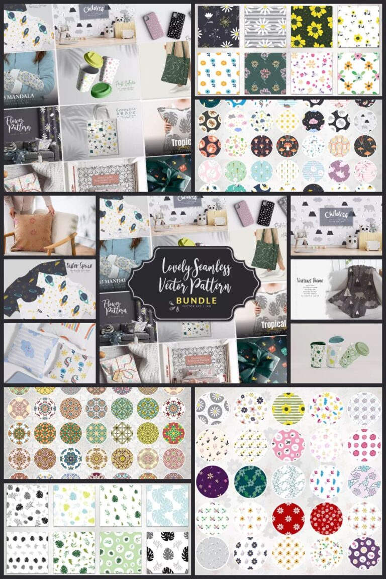 25+ Best Black and White Patterns in 2022: Free and Premium