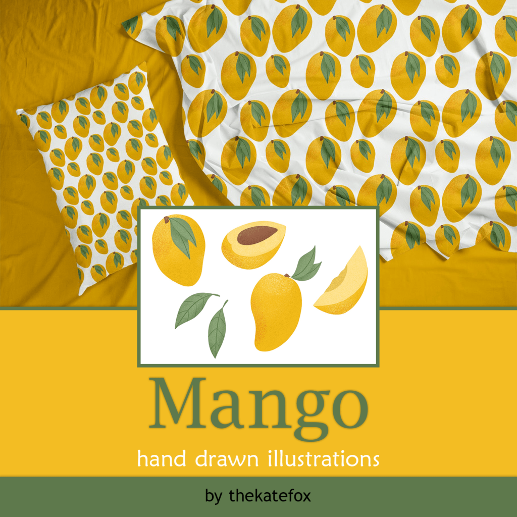 Mango Hand Drawn Illustrations – MasterBundles