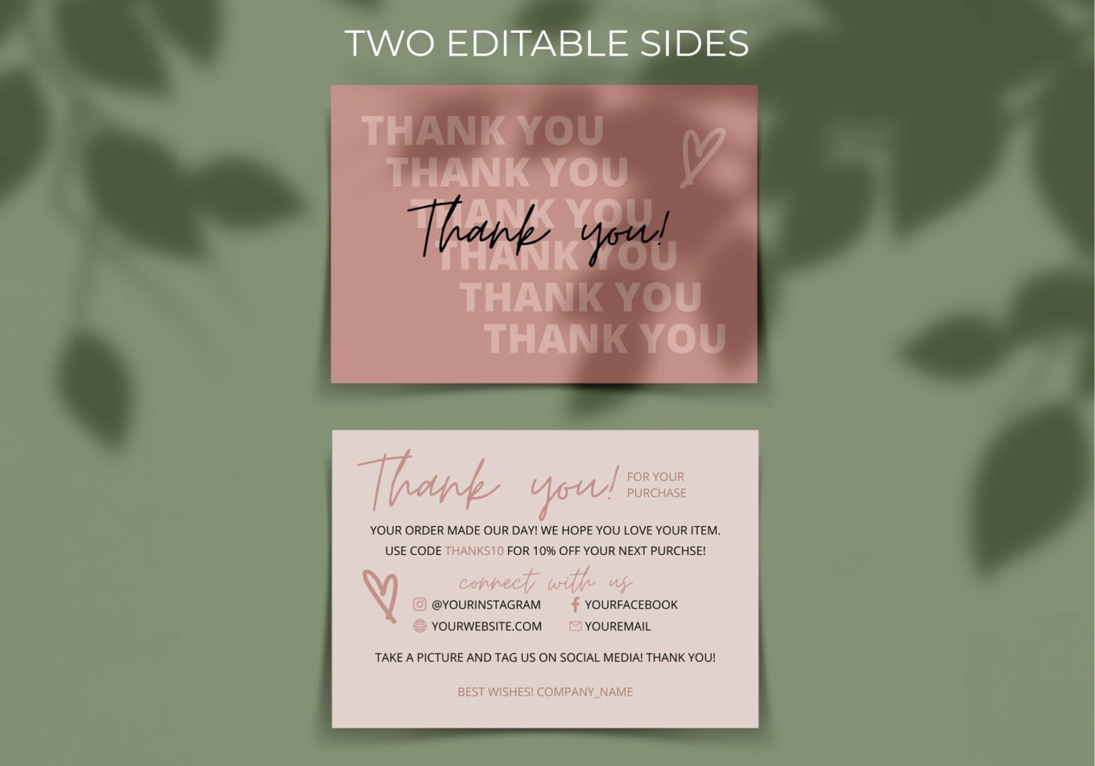 Thank You Card Template – MasterBundles