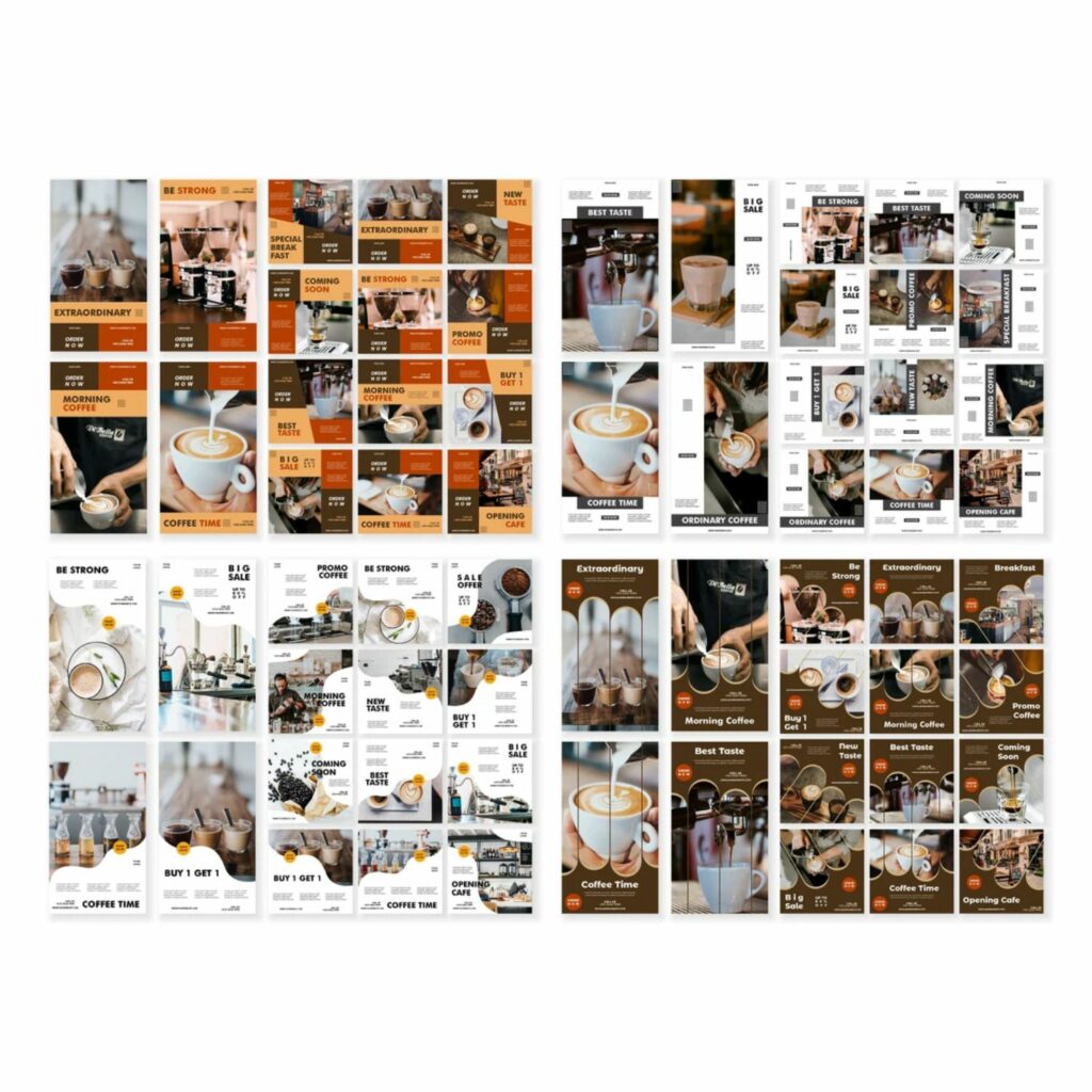 Social Media Bundle Template for Coffee Shop - MasterBundles