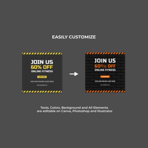 Instagram Engagement Post and Story Template Home Fitness Fitness Coach ...