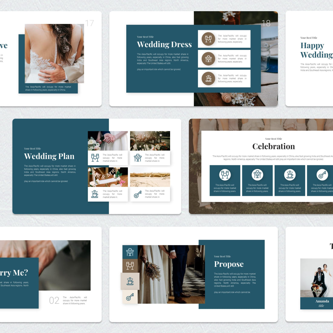 Modern Wedding Presentation Template – MasterBundles