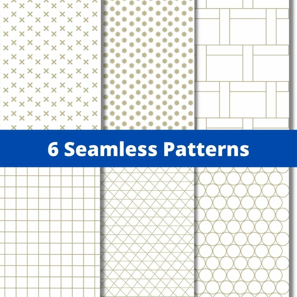 Simple Seamless Pattern Design Template - MasterBundles