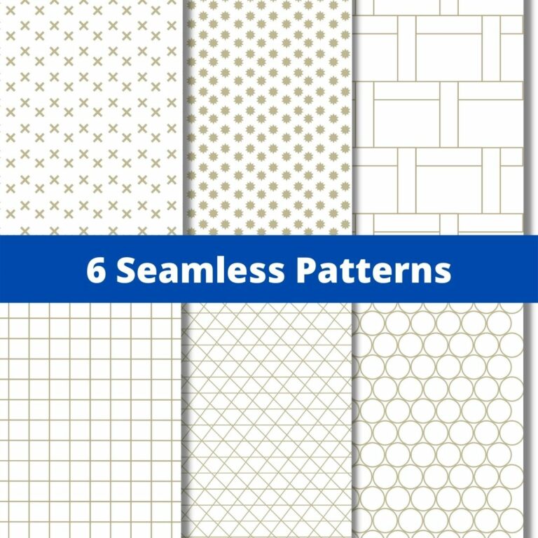 Simple Seamless Pattern Design Template - MasterBundles