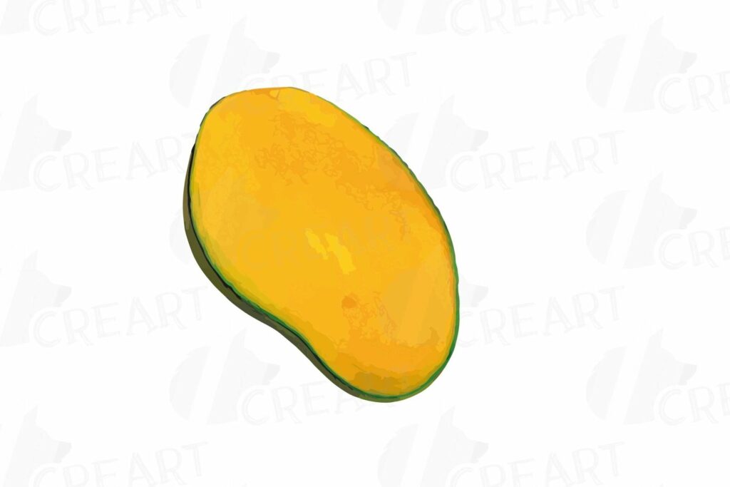 Watercolor Mango Clip Art Pack, Mango Leaves And Fruit – MasterBundles