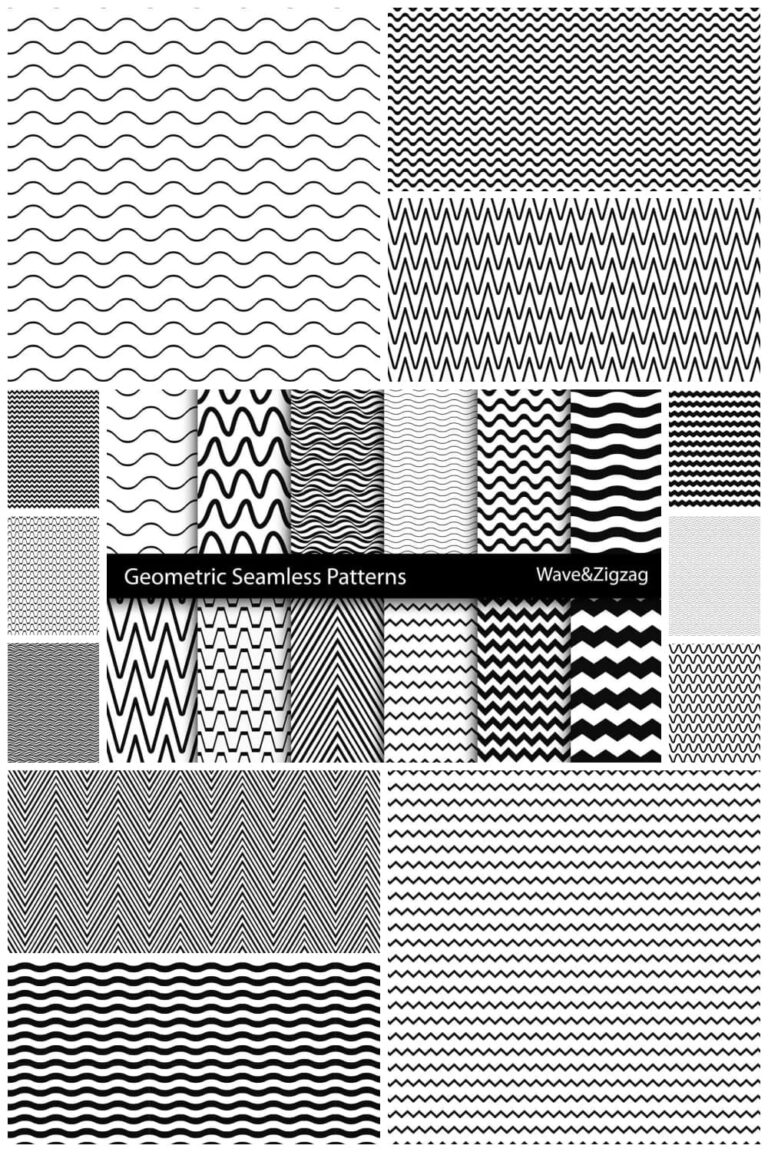 25+ Best Black and White Patterns in 2022: Free and Premium
