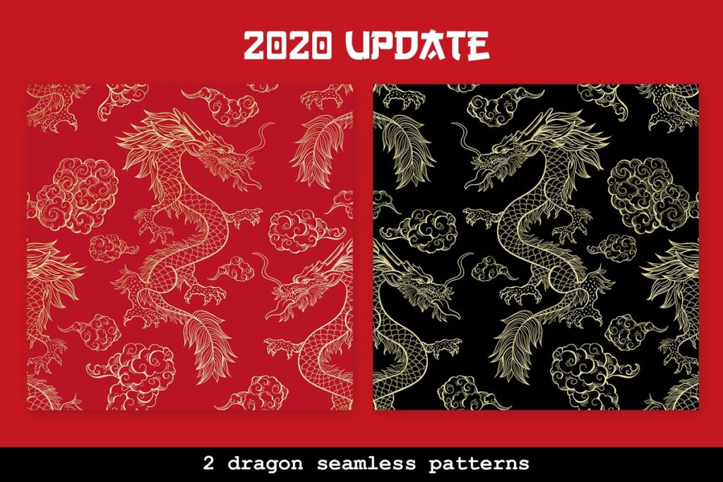 Chinese Dragon Vector Illustrations – MasterBundles