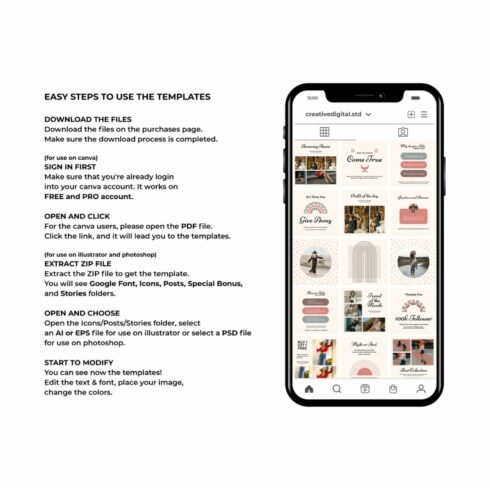 Instagram Engagement Post and Story Template Boho Chic Free Story and ...
