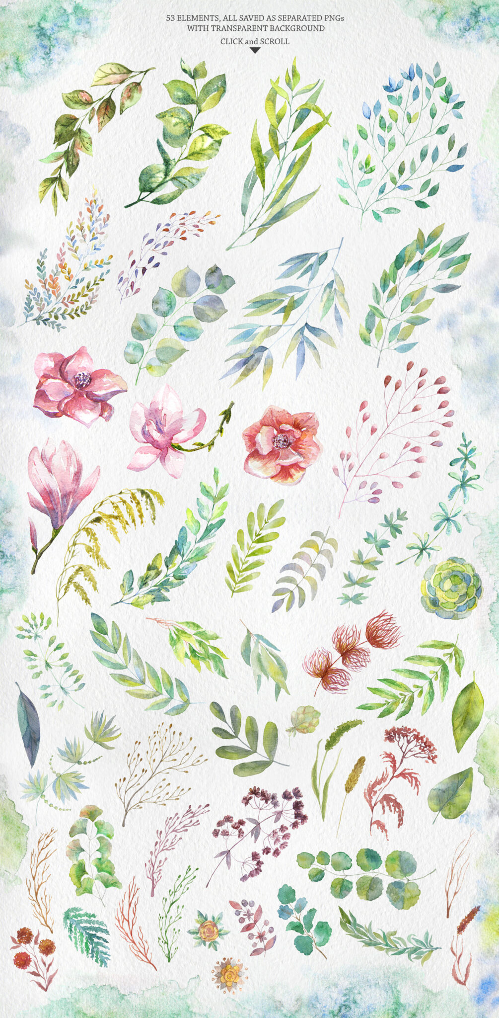 Spring Story Watercolor set – MasterBundles