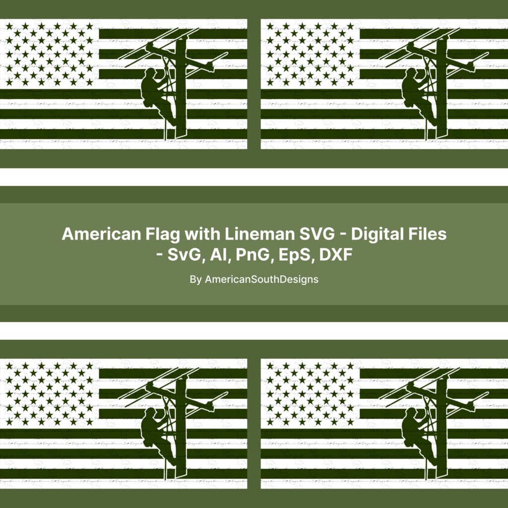American Flag with Lineman SVG – MasterBundles