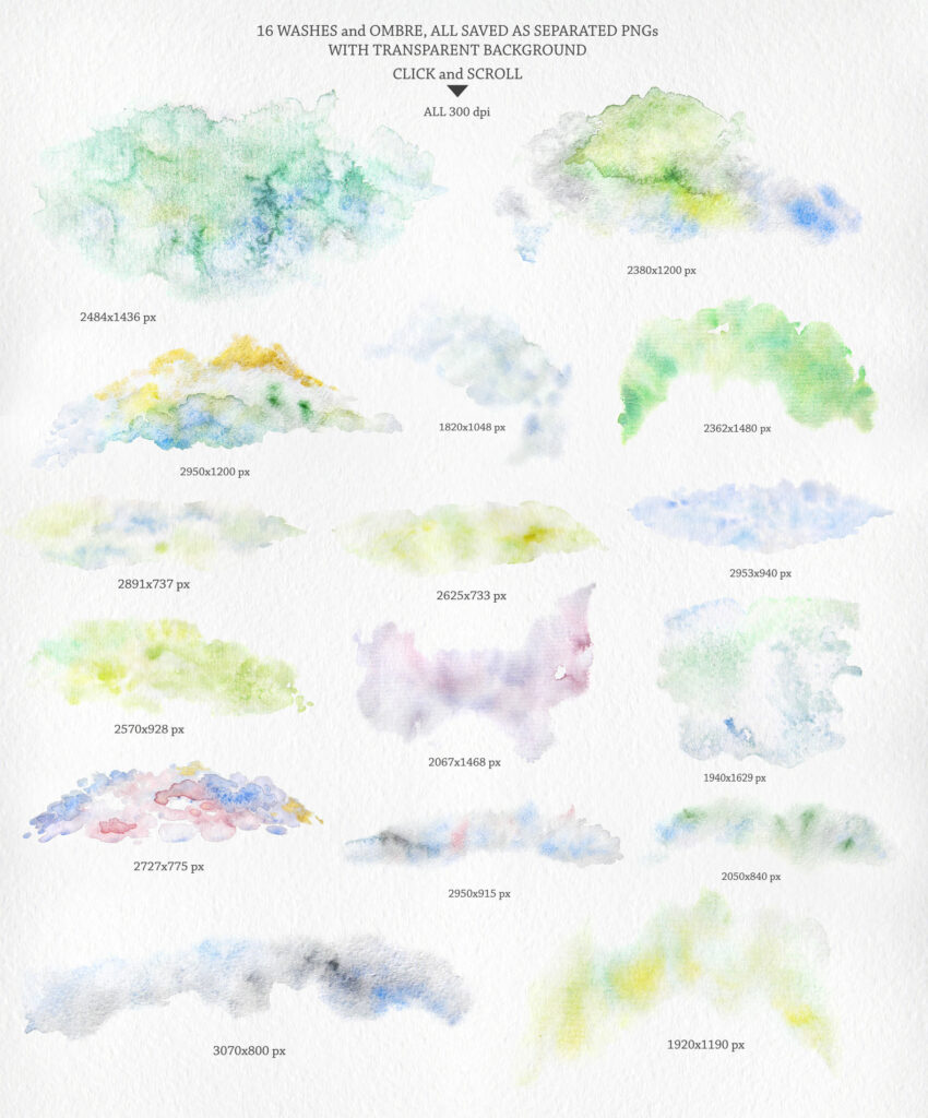 Spring Story Watercolor set – MasterBundles