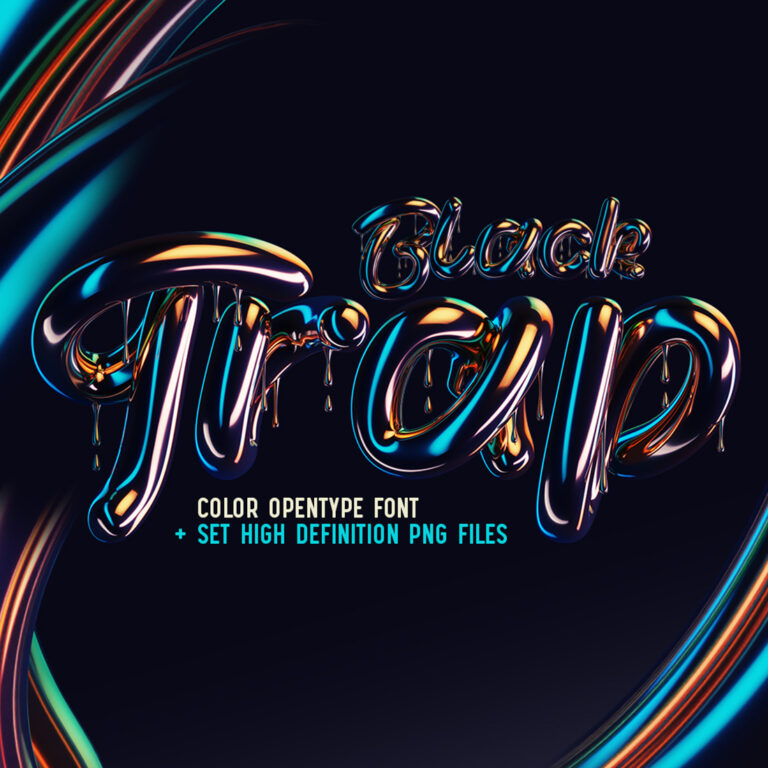 Black Trap - Color Bitmap Font - MasterBundles