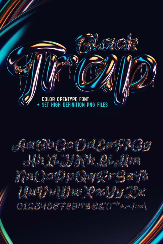Black Trap - Color Bitmap Font - MasterBundles