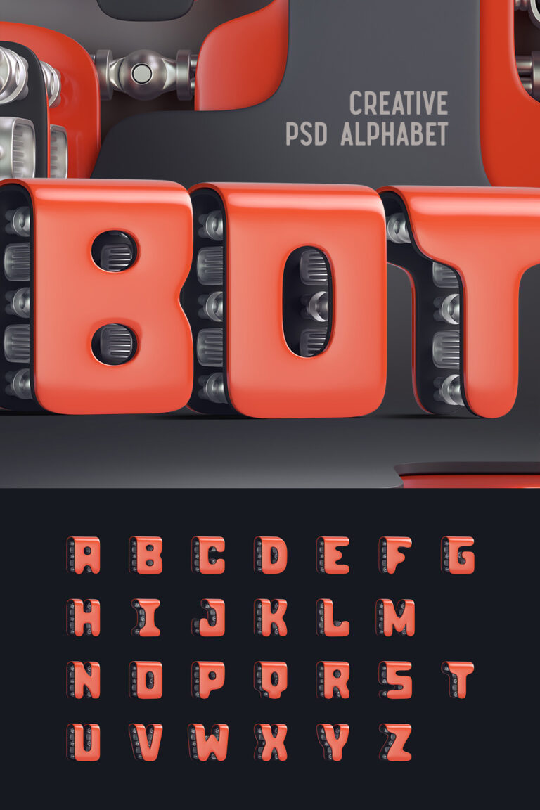 BOT alphabet - MasterBundles