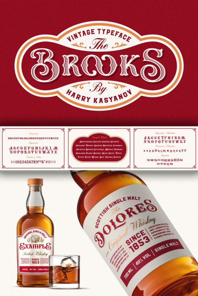 Brooks Vintage Font – MasterBundles