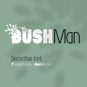 Bushman font set - MasterBundles
