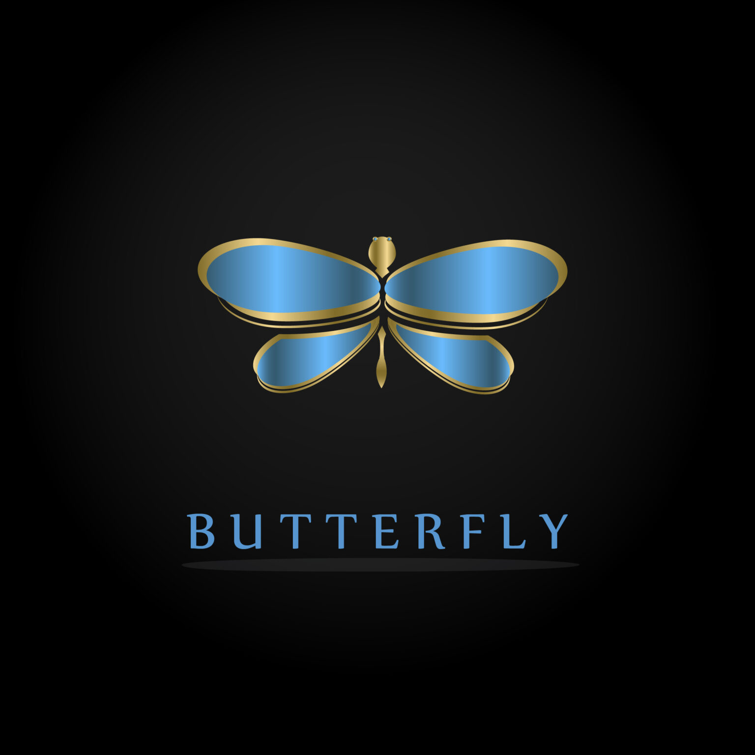 butterfly logo - MasterBundles