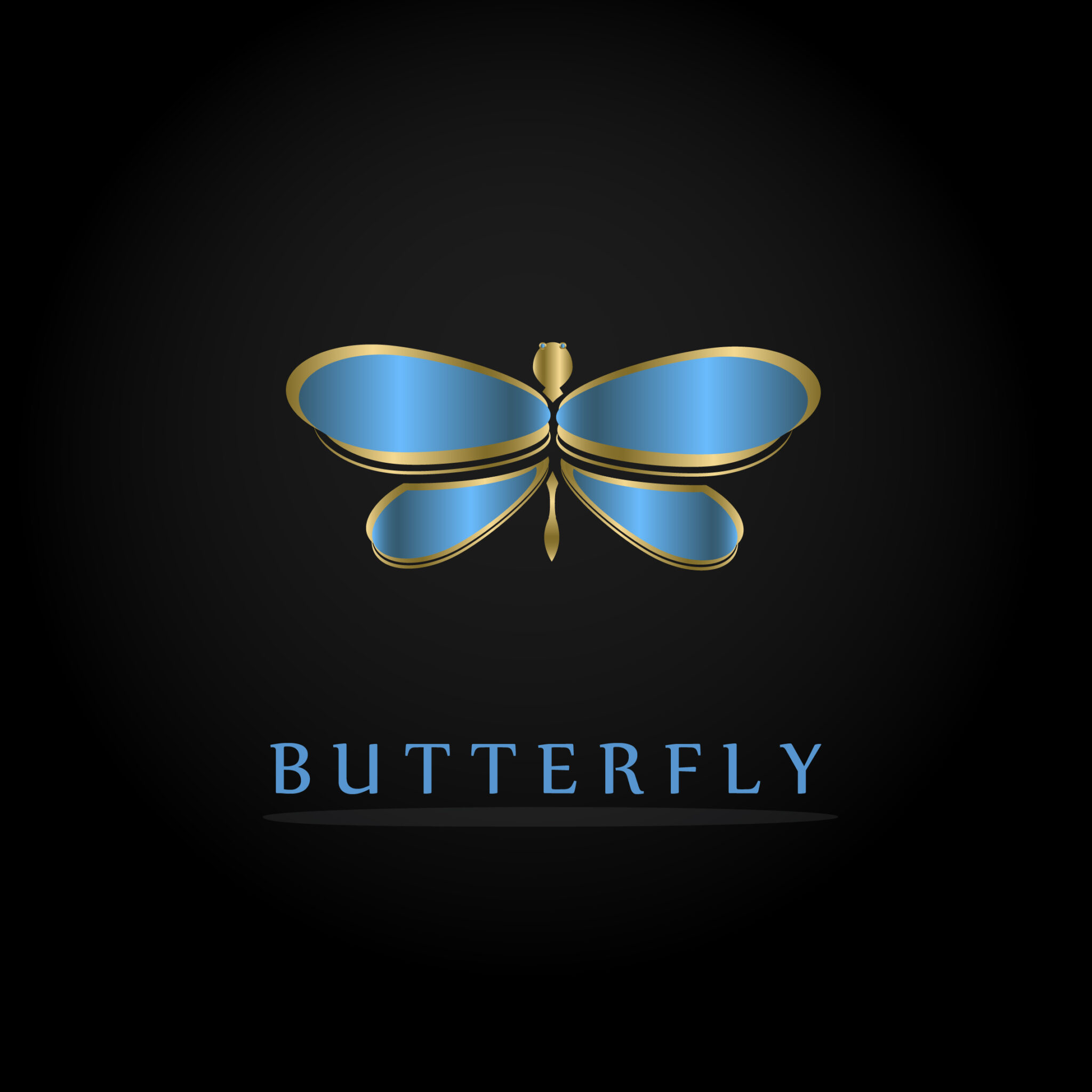 butterfly logo - MasterBundles