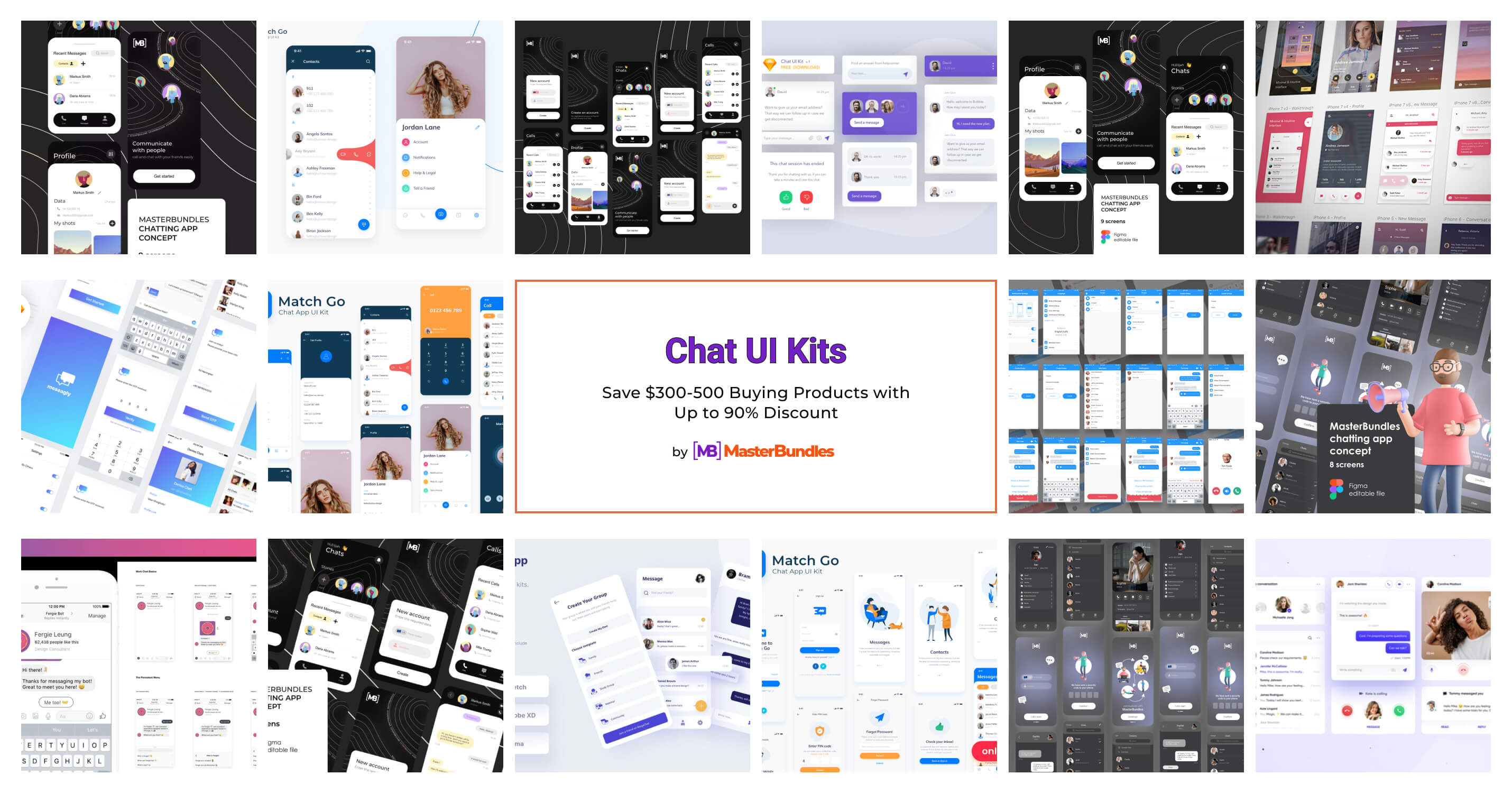 17+ Chat UI Kits 2025 - MasterBundles
