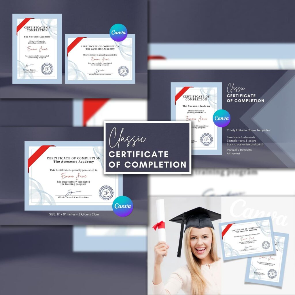 Classic Certificate of Completion – MasterBundles