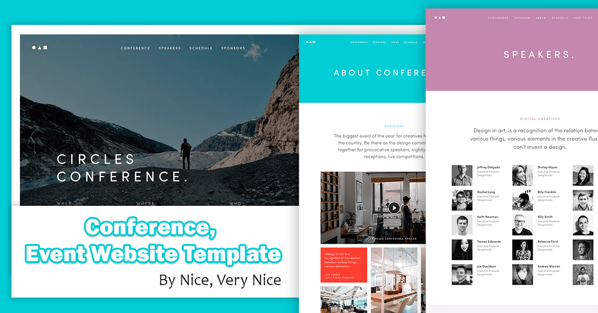 Conference, Event Website Template – MasterBundles