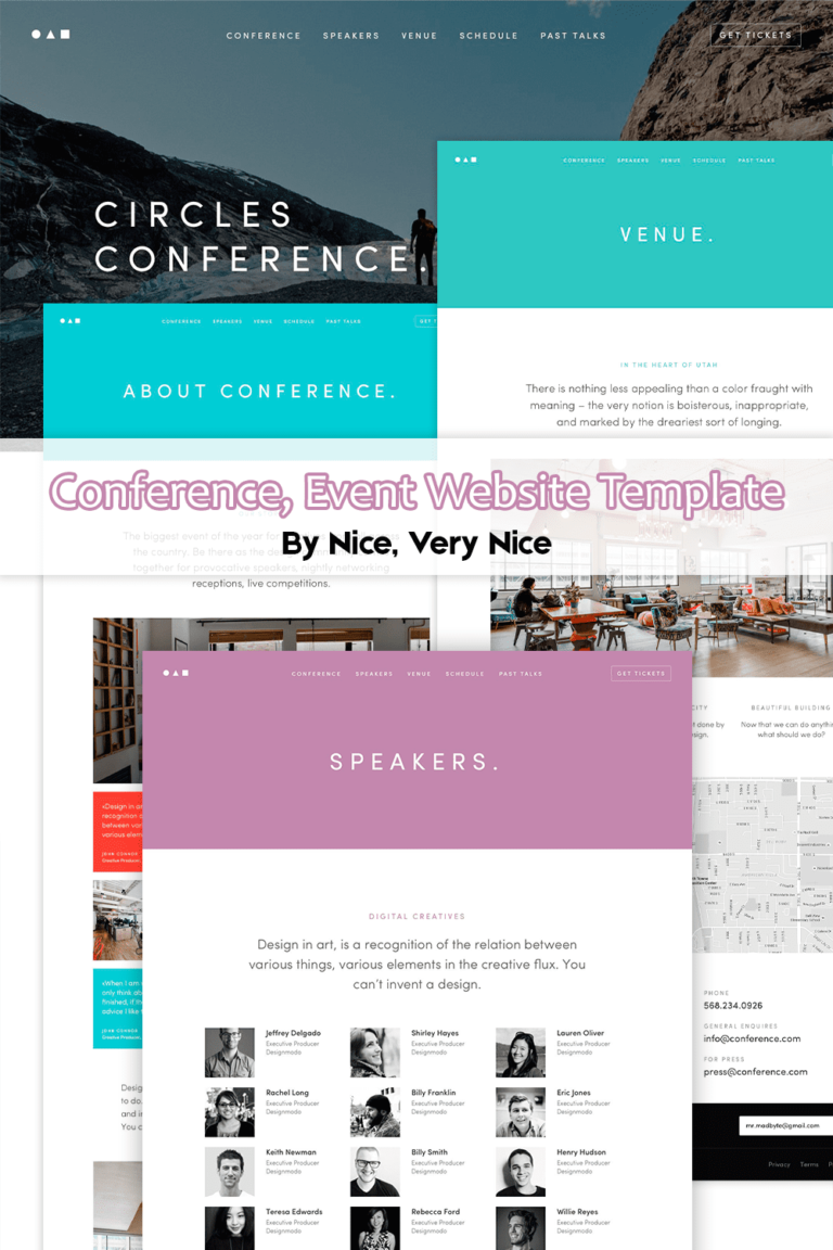 Conference, Event Website Template – MasterBundles