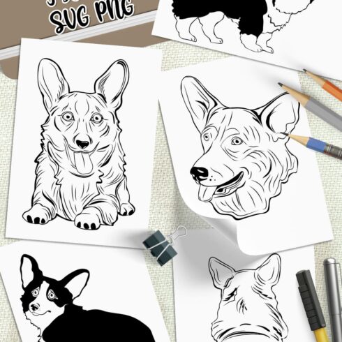 Corgi Outline SVG Pack | Master Bundles