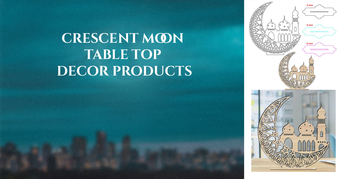 Crescent Moon Table Top Decor Products – MasterBundles