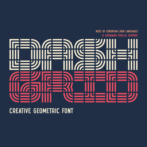 Dash Grid font | MasterBundles