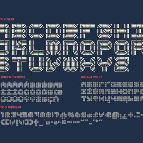 Dash Grid font | MasterBundles