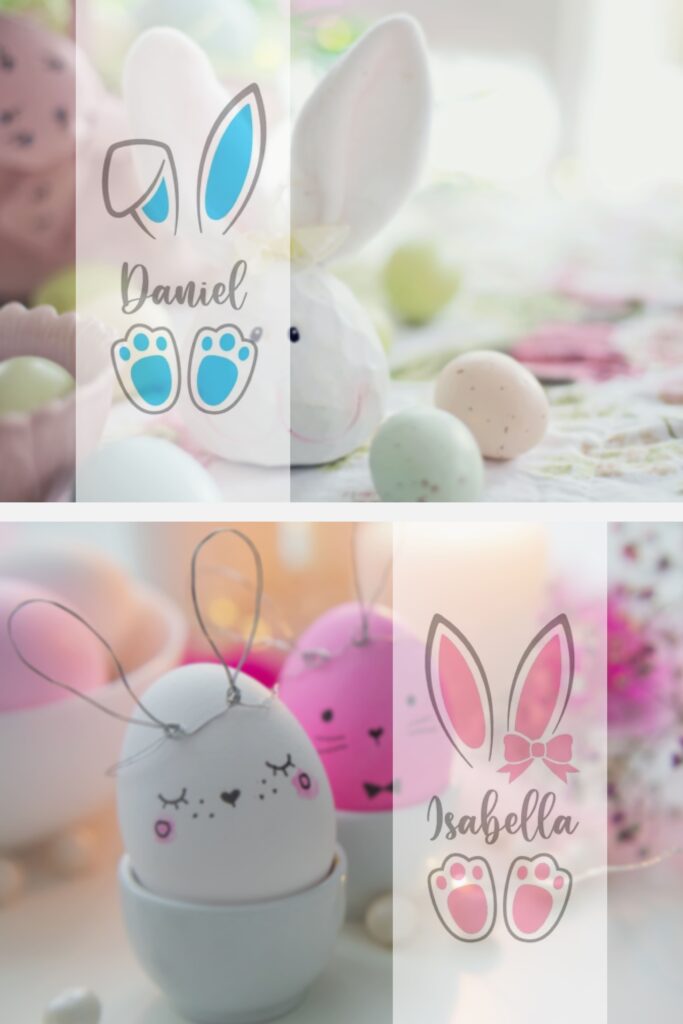 Easter Monogram| Baby Bunny Ears SVG – MasterBundles
