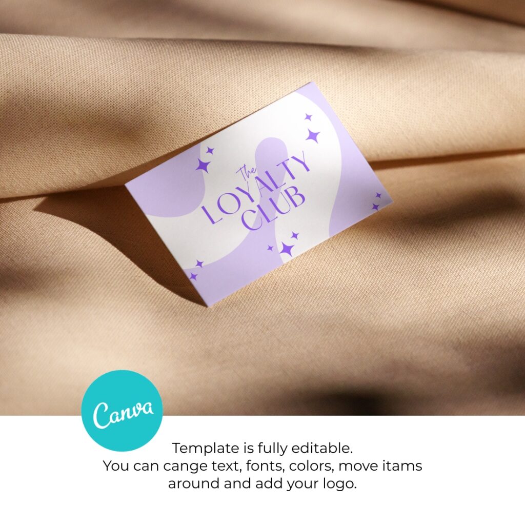 Printable Loyalty Card Template - MasterBundles
