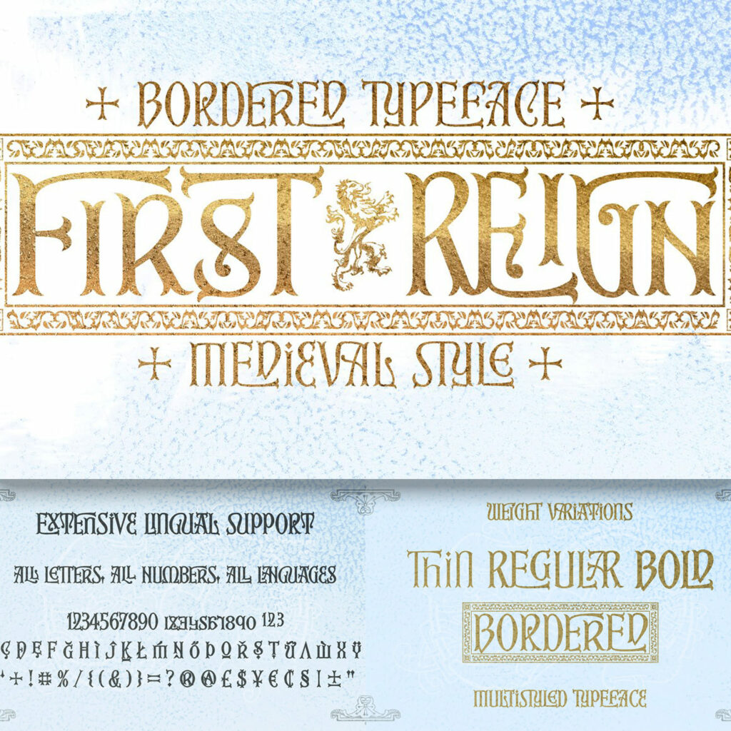 First Reign – Six Medieval Fonts! – MasterBundles