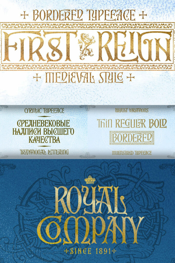 First Reign – Six Medieval Fonts! – MasterBundles