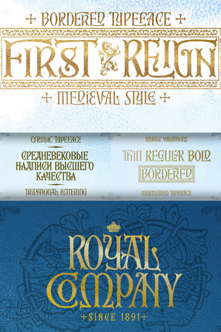First Reign – Six Medieval Fonts! – MasterBundles