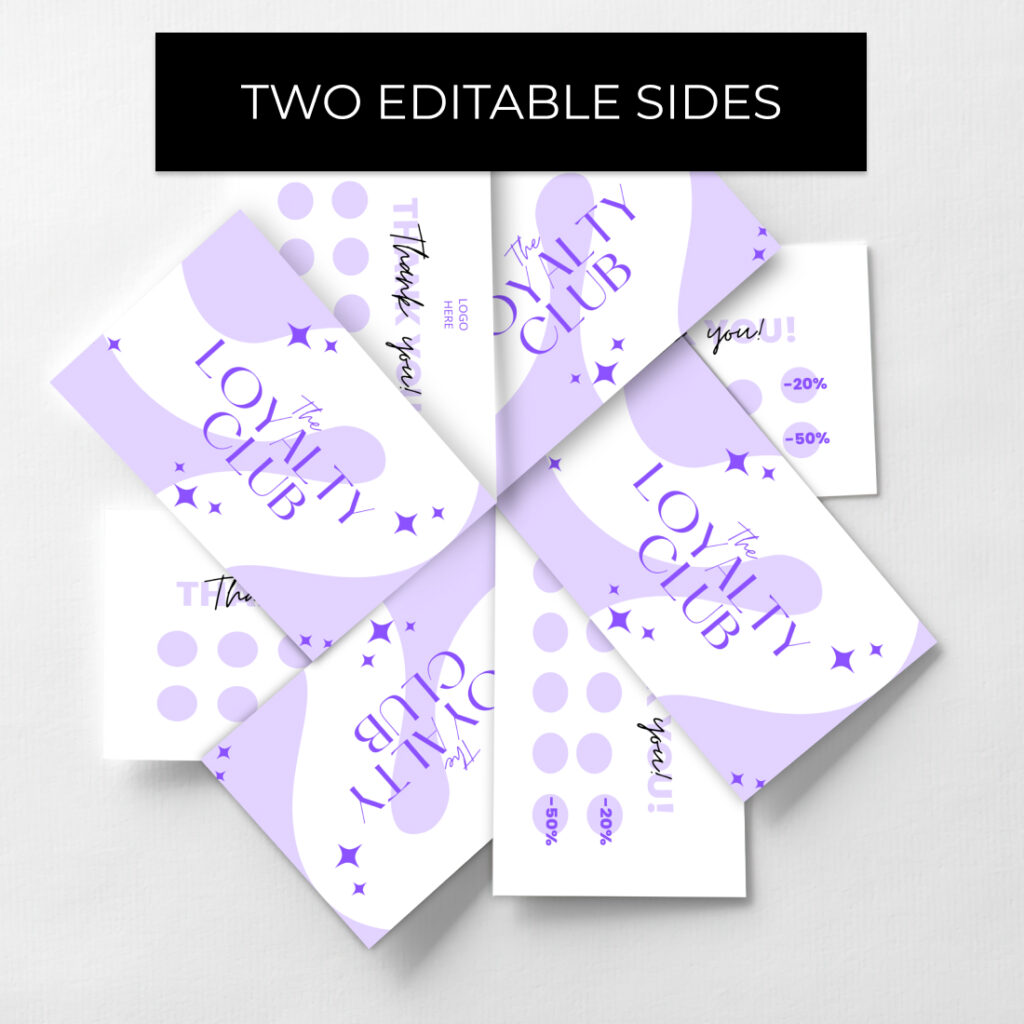 Printable Loyalty Card Template - MasterBundles
